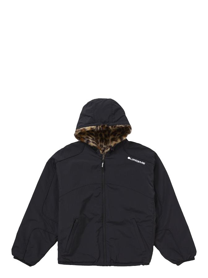 Supreme Faux Fur Reversible Hooded Jacket - Black | Editorialist