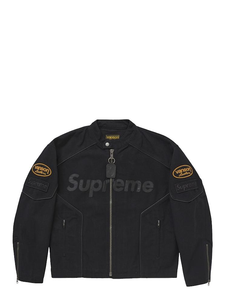 Supreme X Vanson Leathers Cordura Jacket - Black | Editorialist