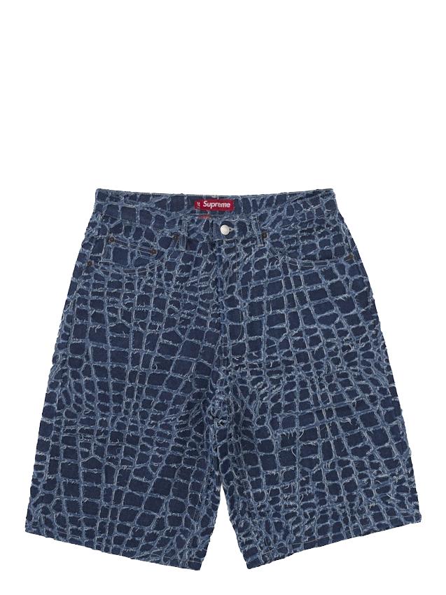 パンツ supreme baggy denim short Washed Blue Supreme Supreme Baggy Denim Short - Gem