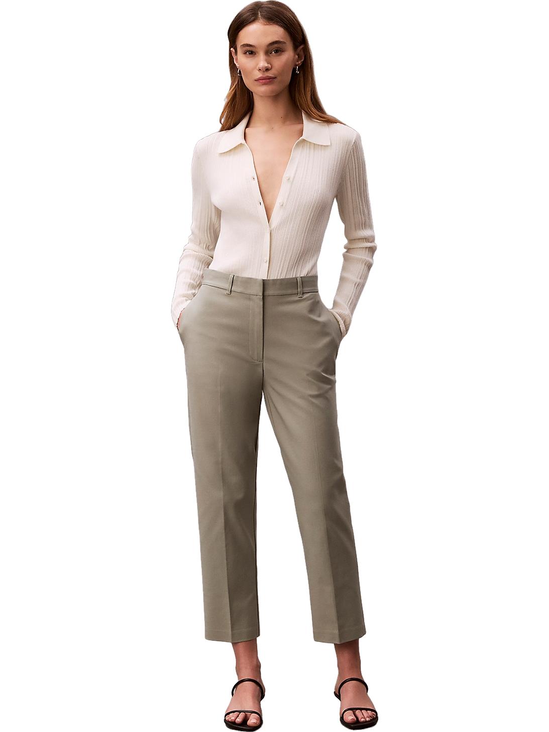 CALVIN KLEIN Cotton Stretch Straight Fit Chino Pants