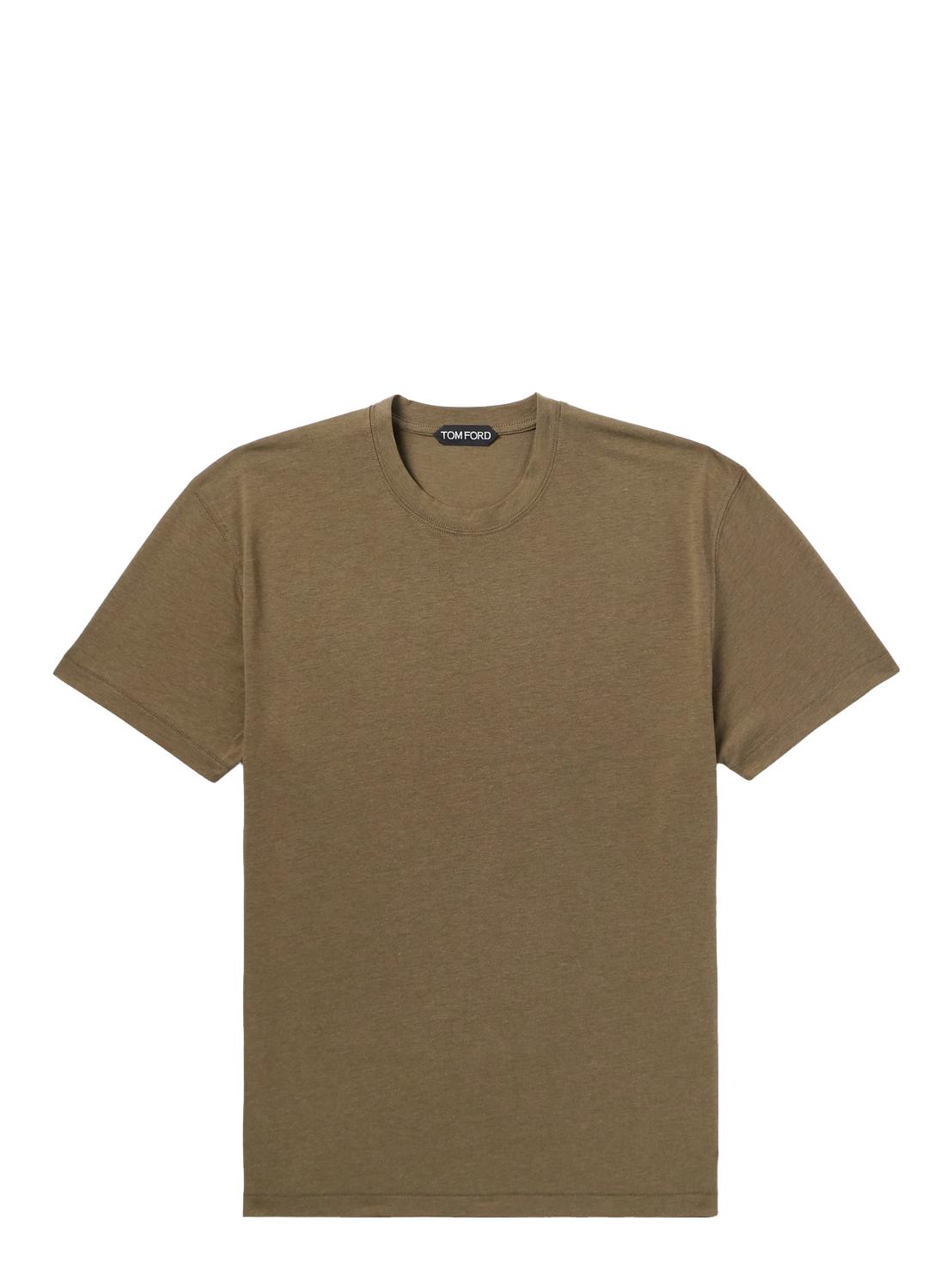 TOM FORD TOM FORD - Lyocell and Cotton-Blend Jersey T-Shirt - Men - Green