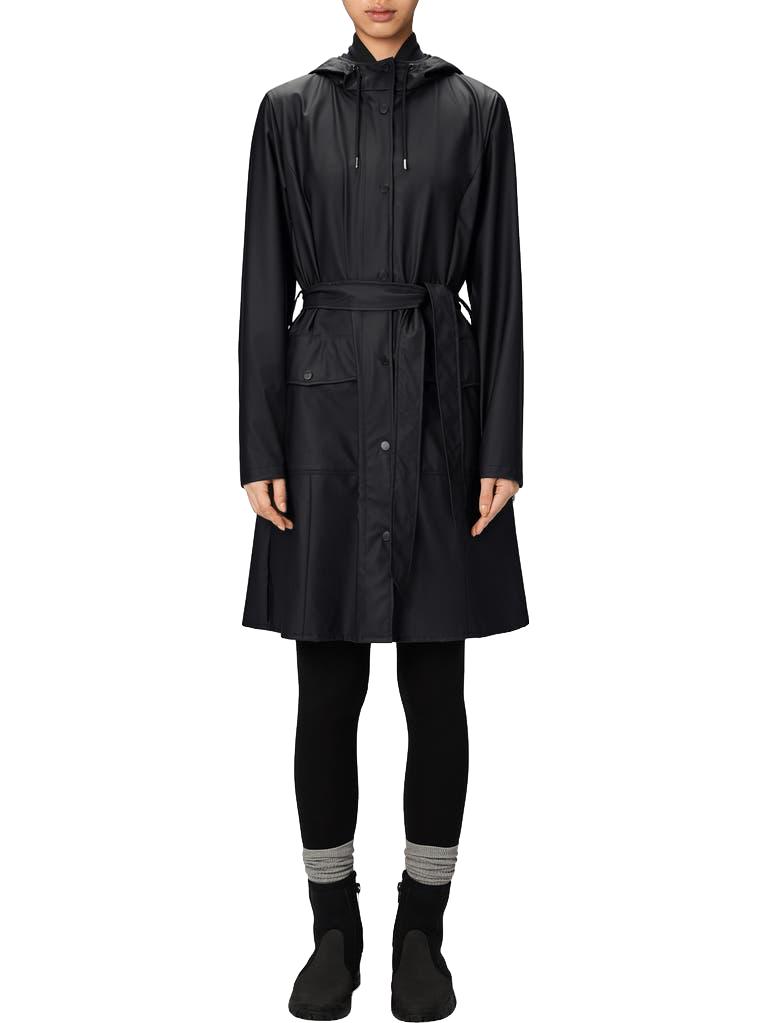 RAINS Curve Waterproof Belted Jacket