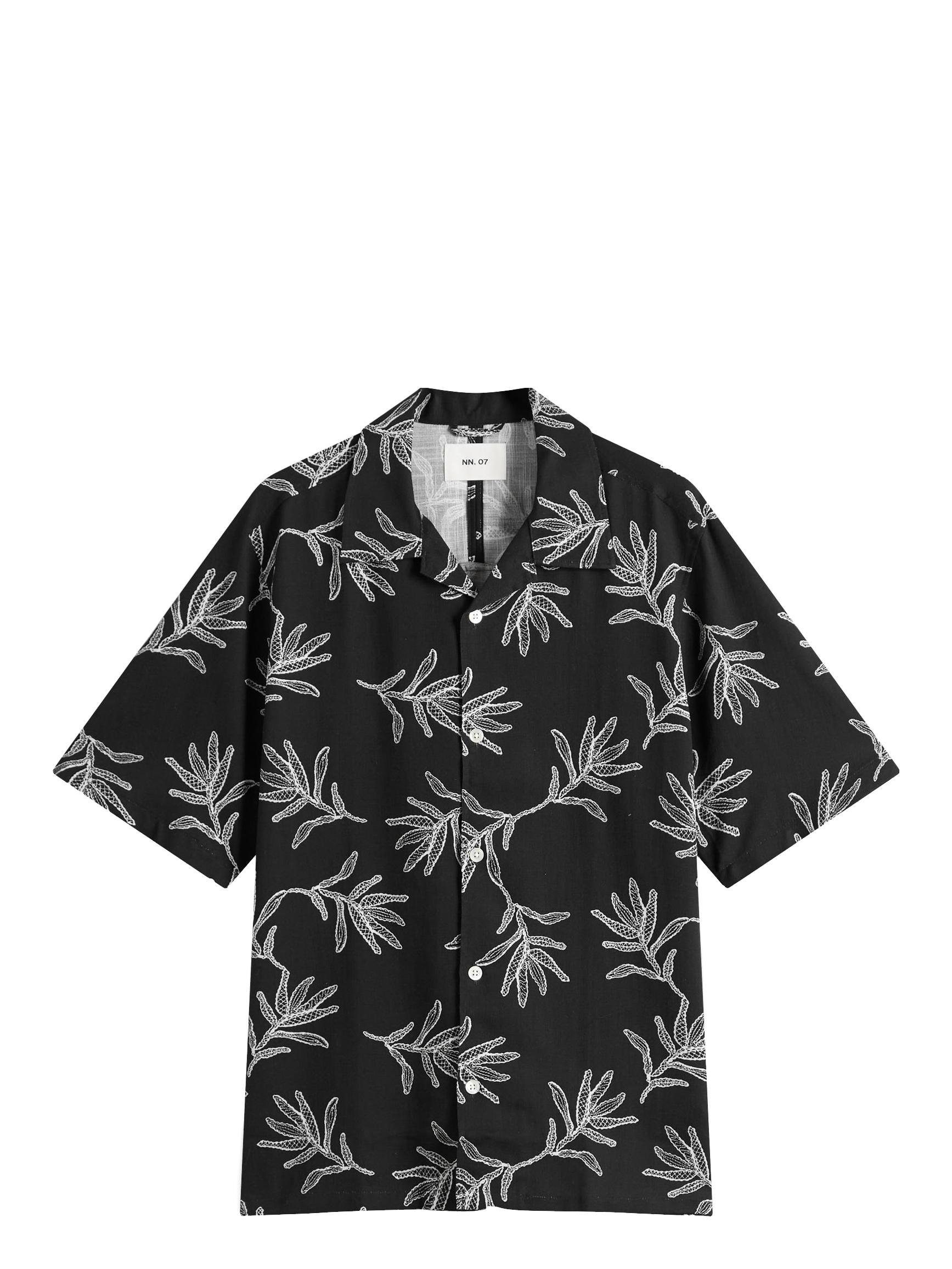 NN07 ole botanical print short sleeve shirt