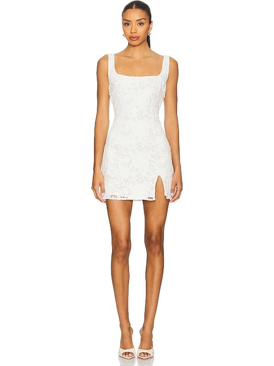 Tularosa Kimmy Mini Dress - Ivory | Editorialist