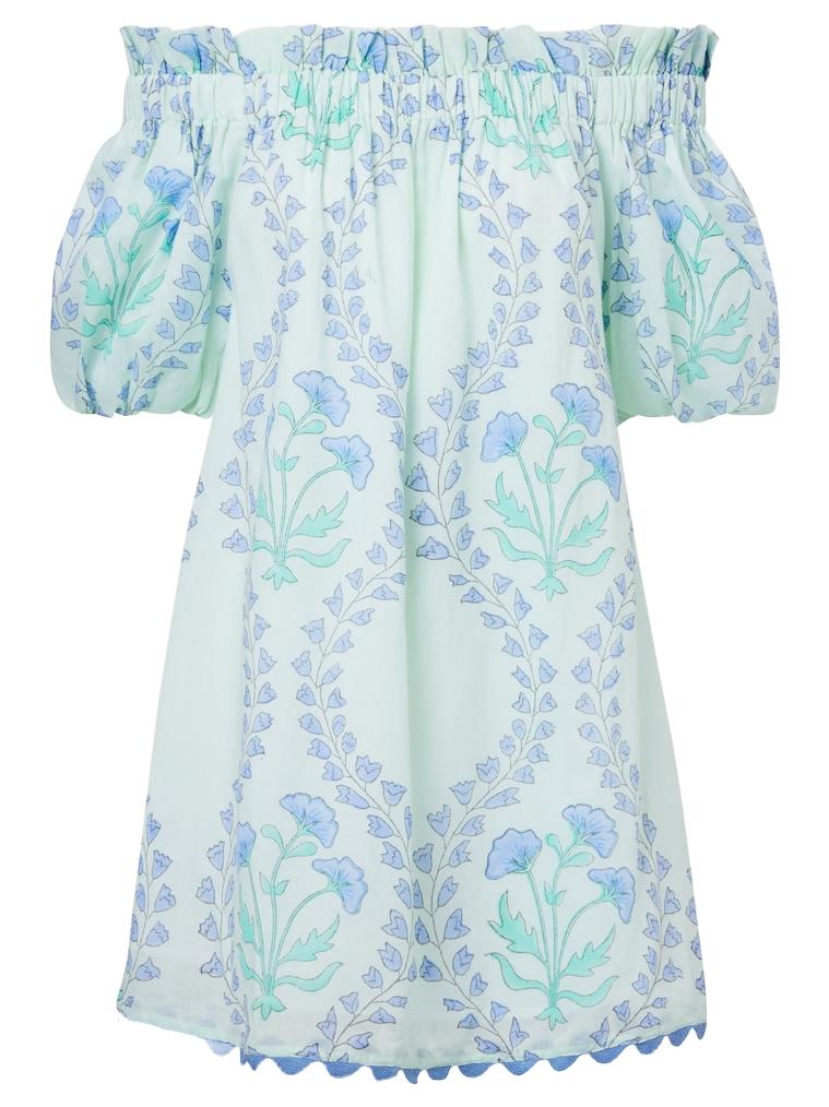 JULIET DUNN Juliet Dunn Printed Off-Shoulder Mini Dress