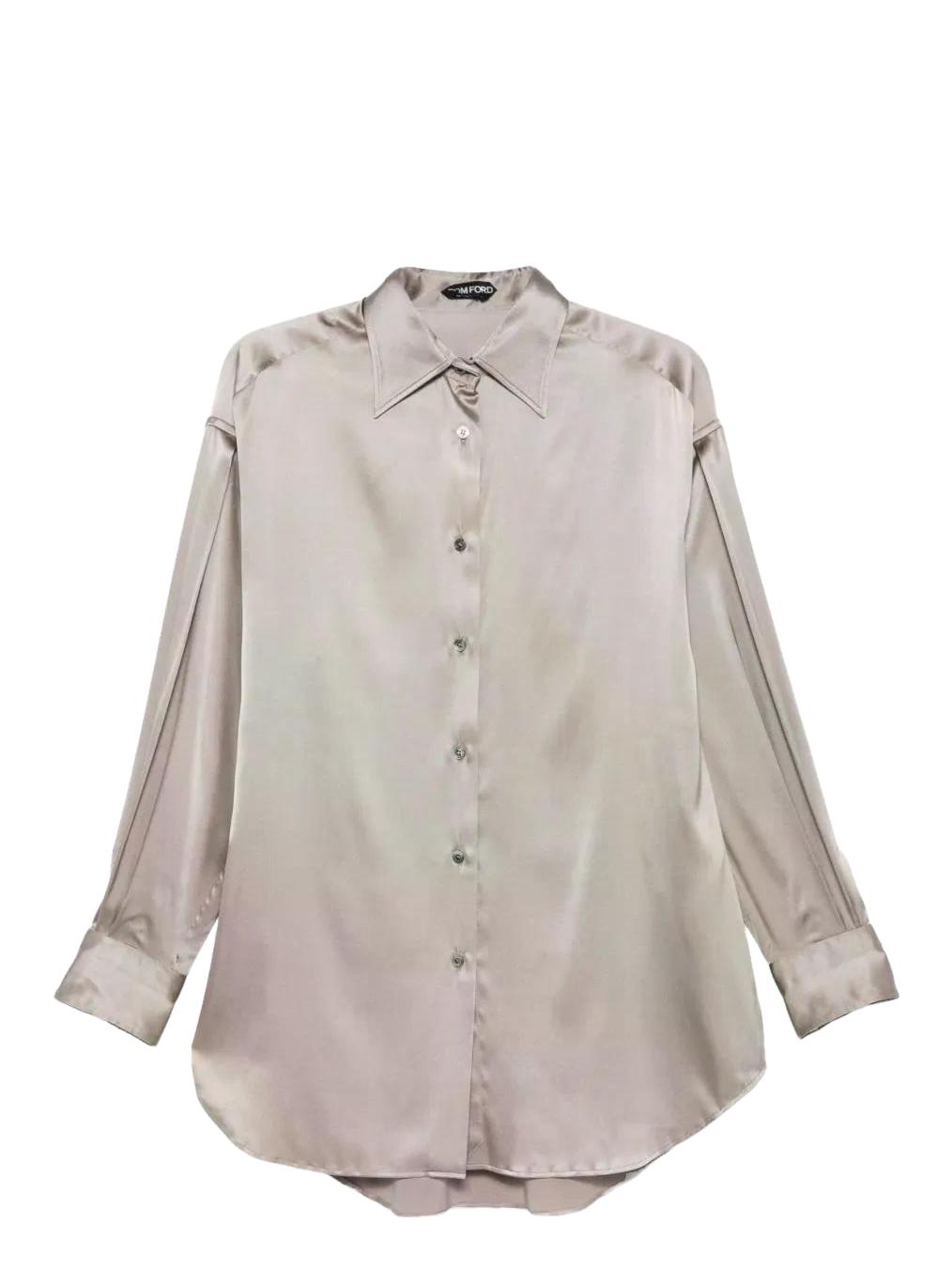 TOM FORD Satin Button-Up Shirt