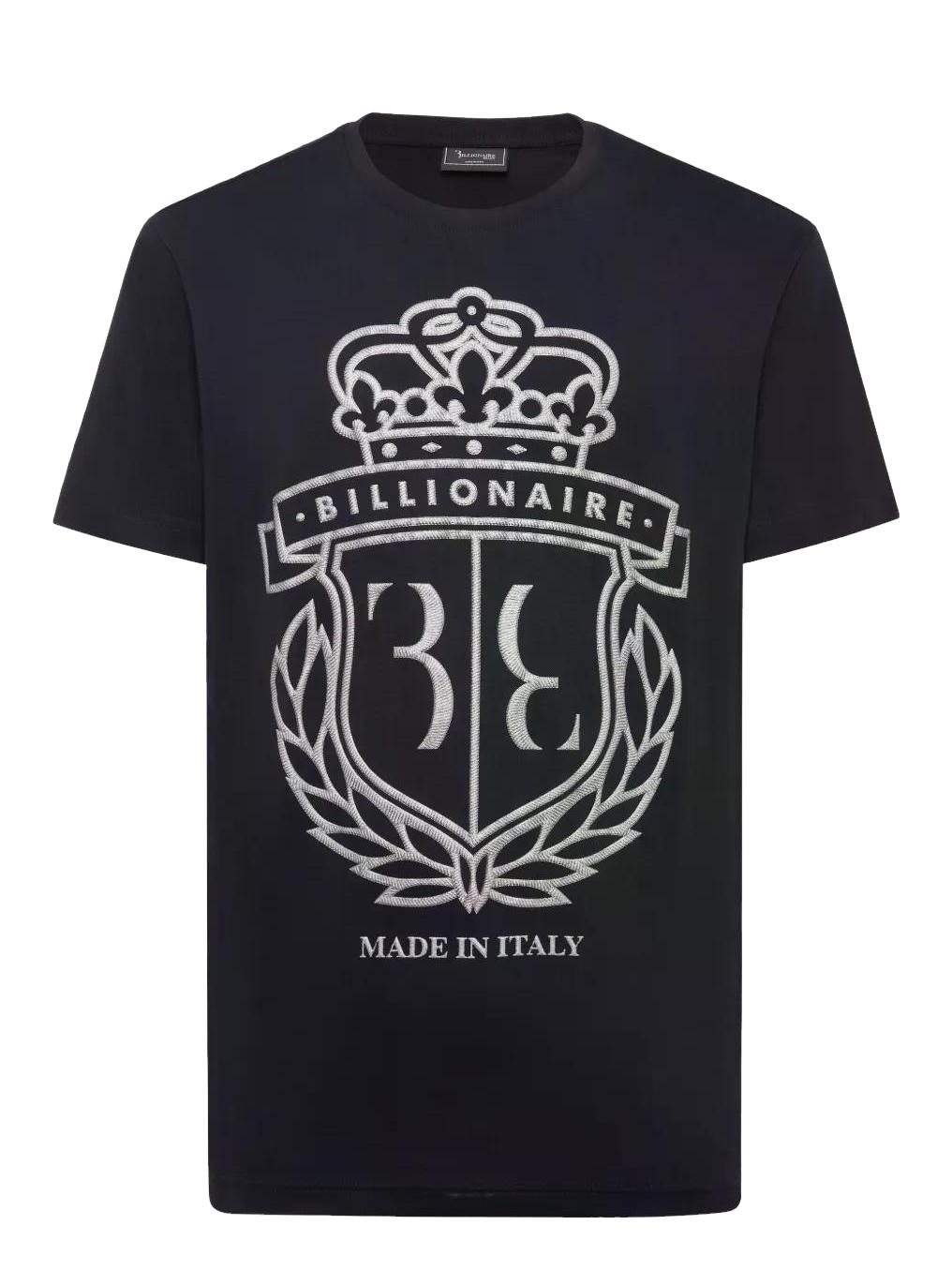 BILLIONAIRE crest round-neck t-shirt