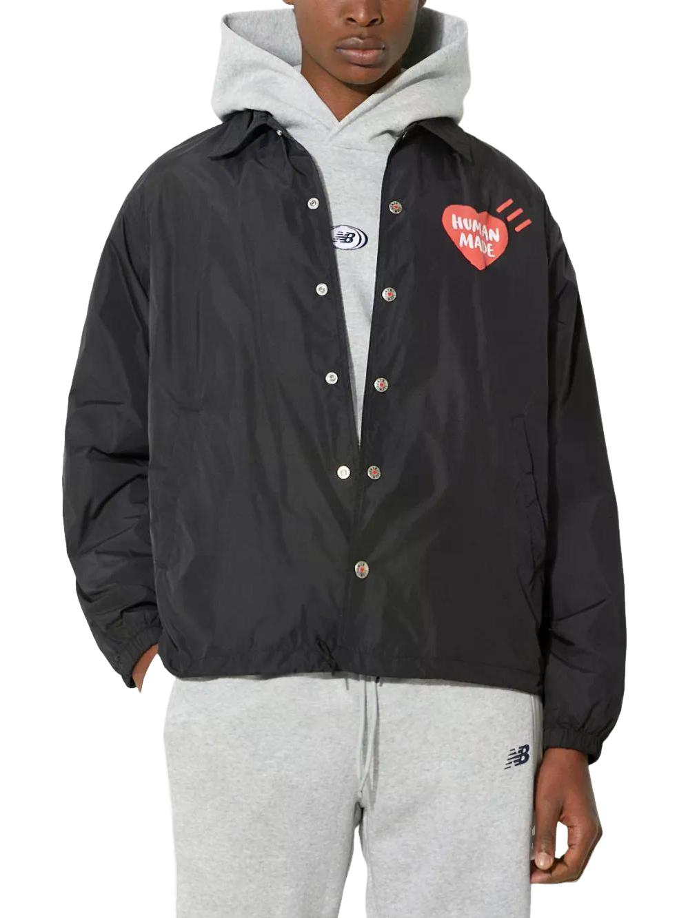 Human Made Heart Logo Coach Jacket In Black - 36% Off | Editorialist