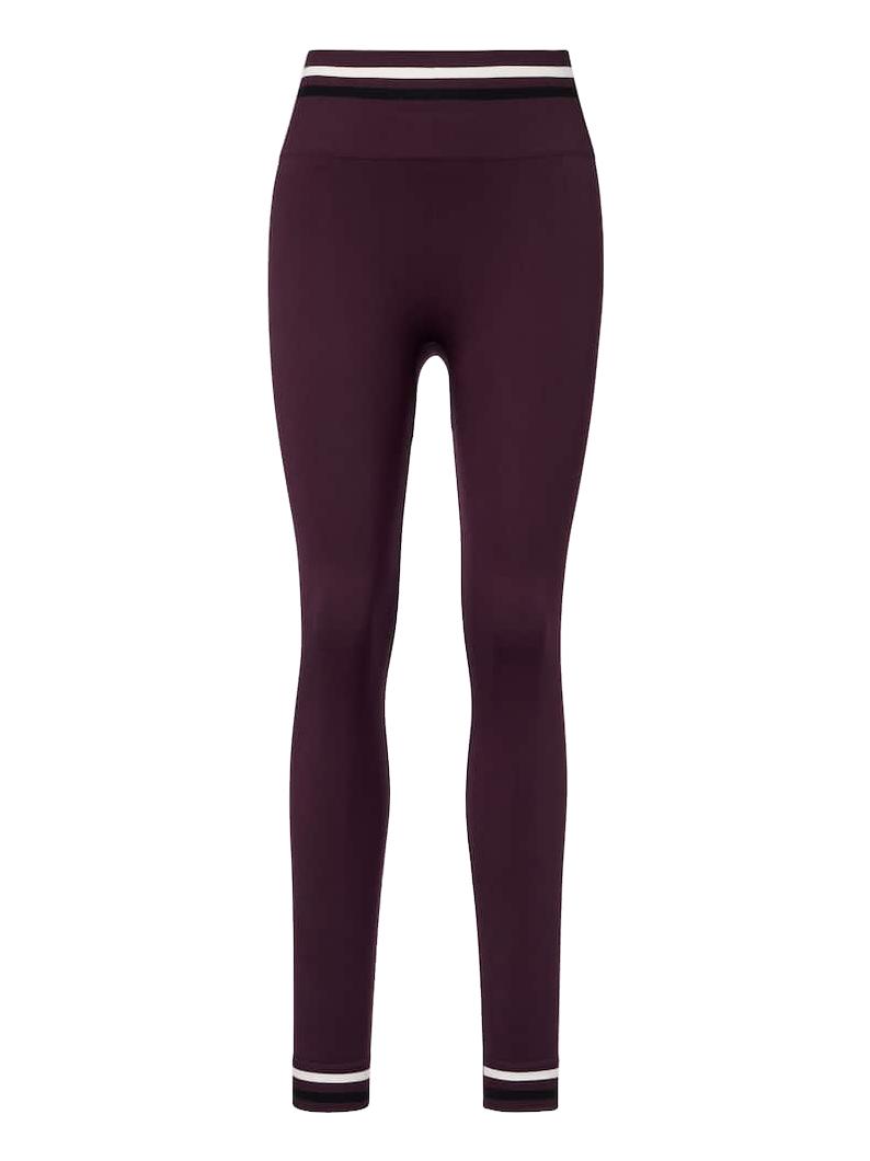 COURREGES Courrèges Ribbed Flare Pants with Vinyl Trim