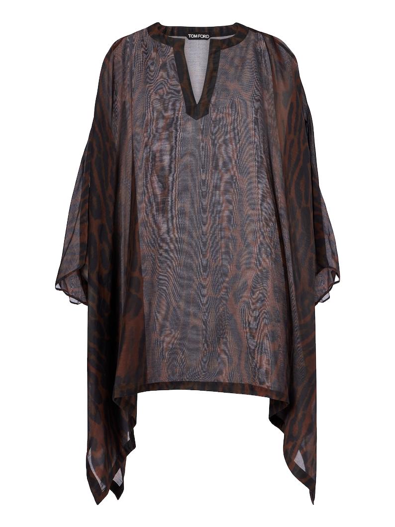 TOM FORD Leopard-Print Cotton and Silk Kaftan