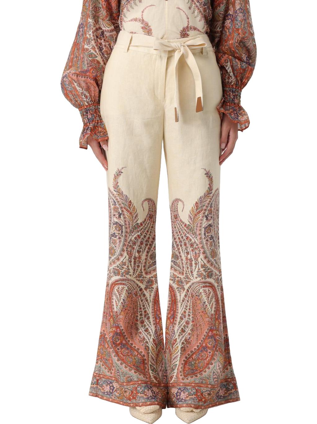 ZIMMERMANN Zimmermann Paisley Print Flare Trousers
