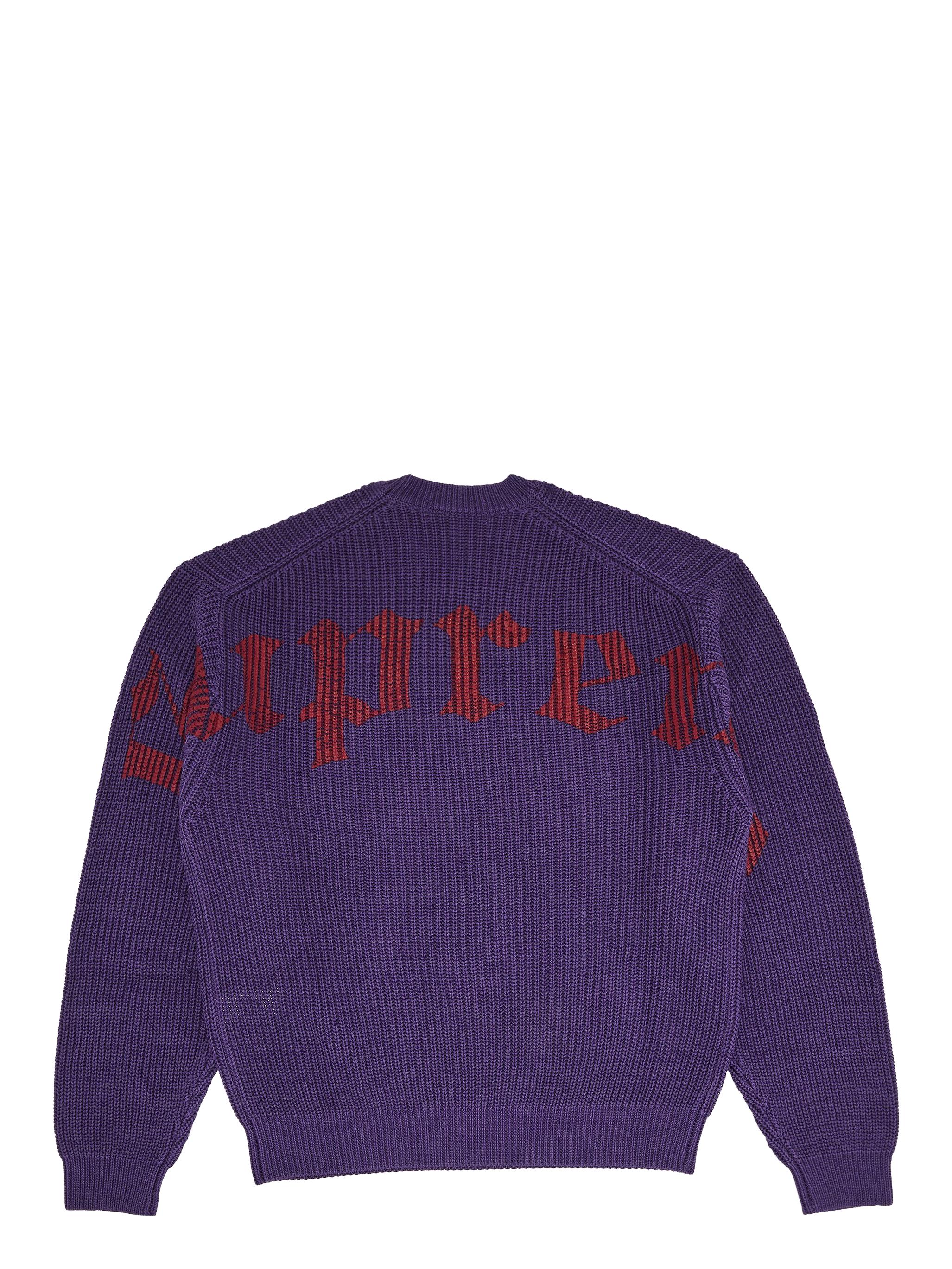Supreme Old English Printed Sweater - Purple | Editorialist