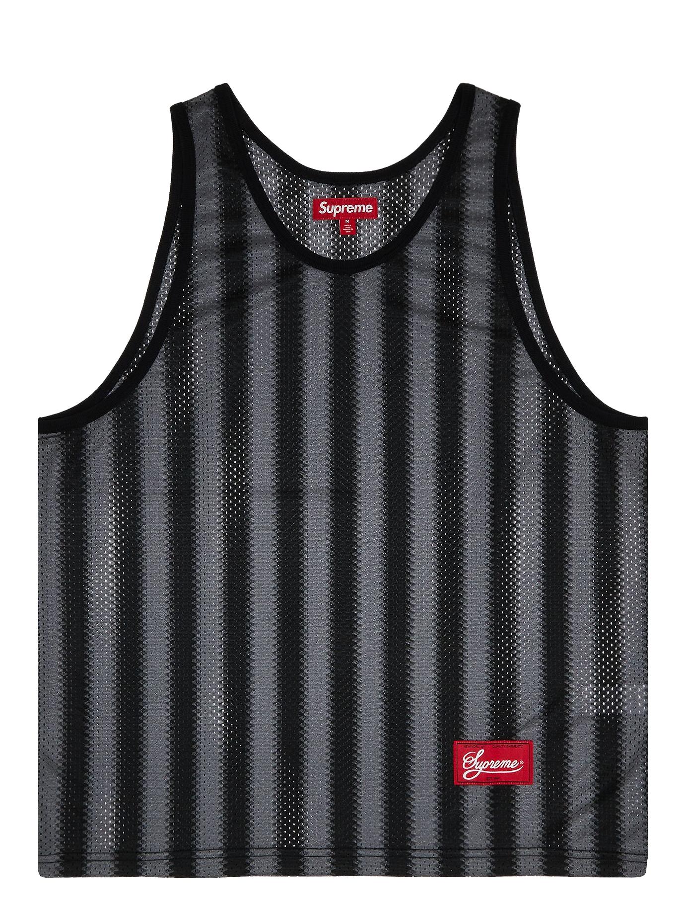 トップス Supreme Knit Stripe Tank Top 23SS Supreme Knit Stripe Tank Top - Black | Editorialist