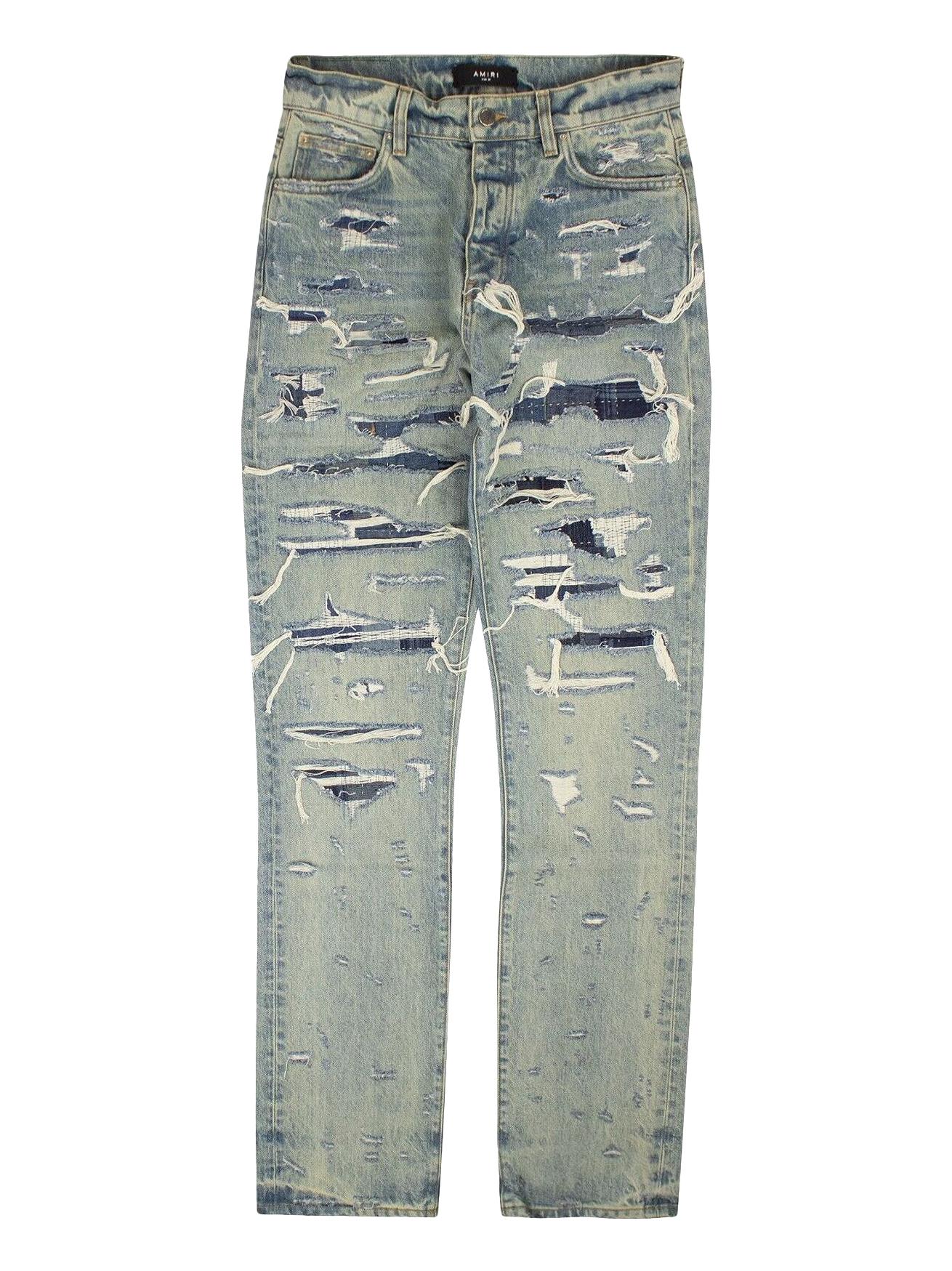 AMIRI Amiri Vintage Pegasus Distressed Denim Jacket