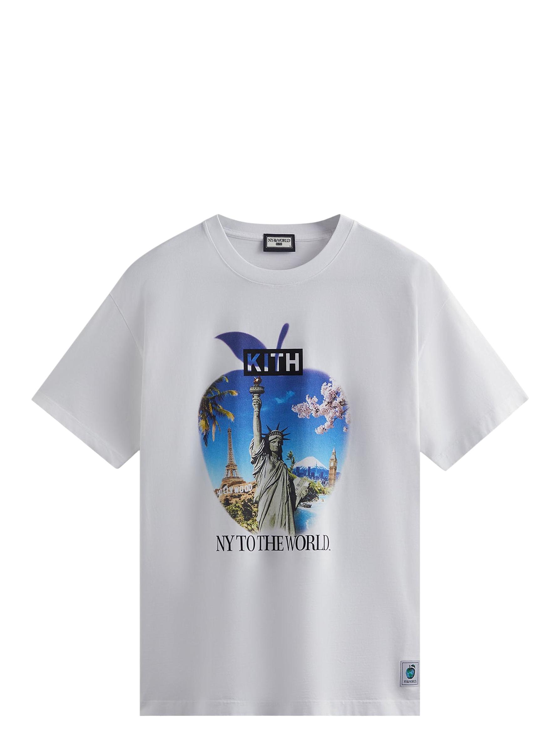 Kith New York To The World Motto Tee - Blue | Editorialist