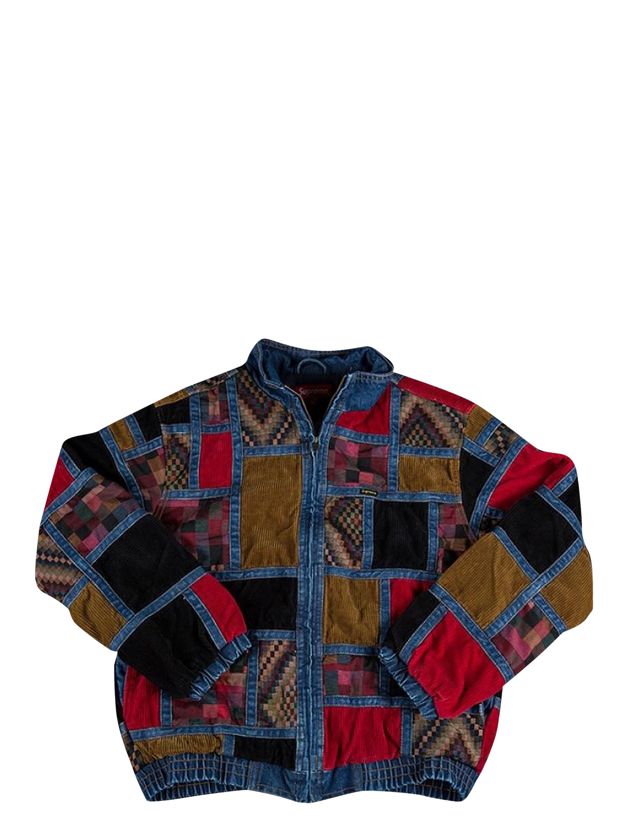 ジャケット・アウター Supreme Patchwork Velour Track Jacket \" Supreme Patchwork Velour Track Jacket Dark Navy | eBay UK
