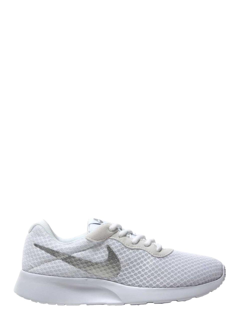 nike tanjun white metallic silver