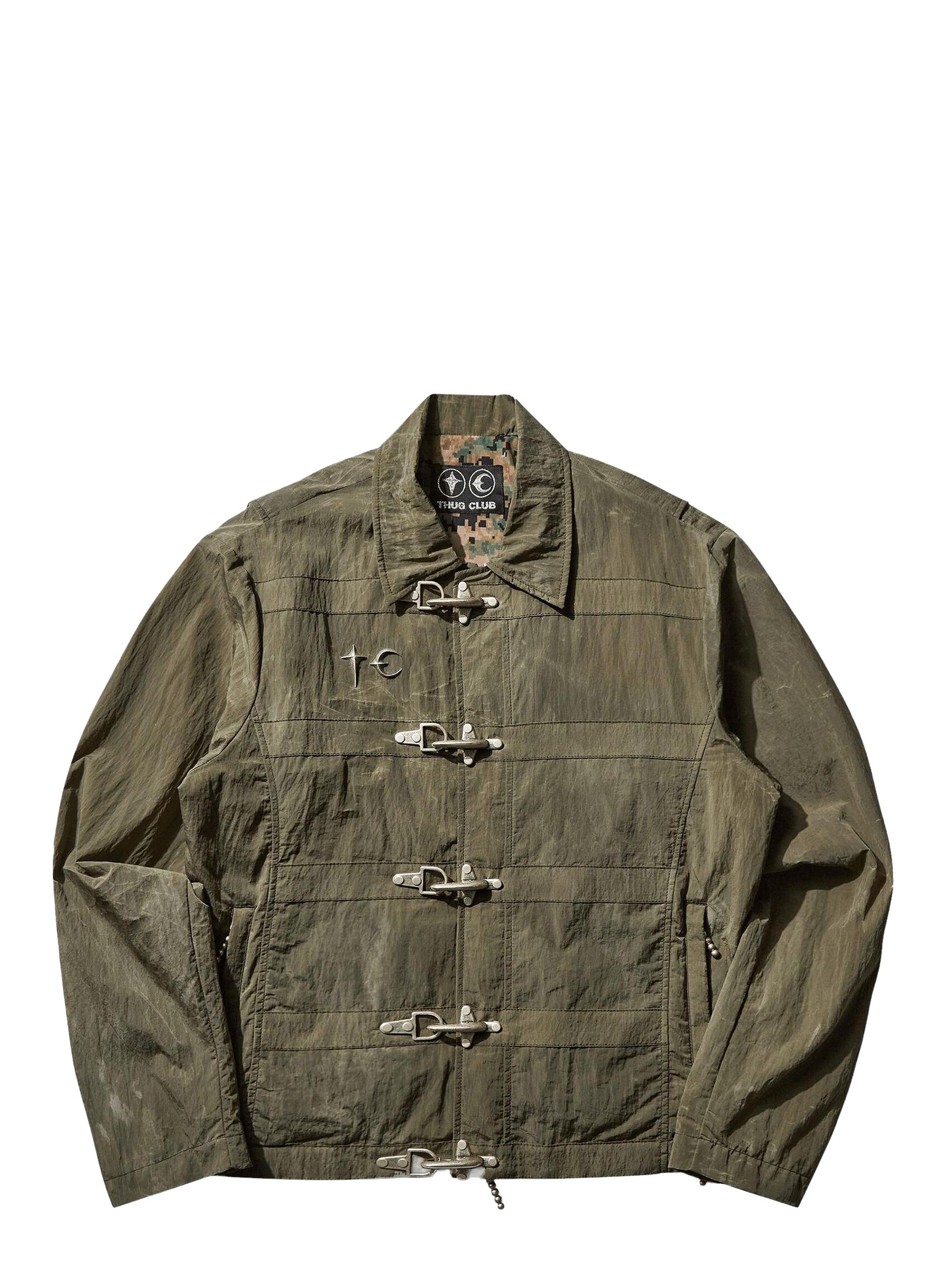 Thug Club Scarred Bio Soldier Jacket - Green | Editorialist