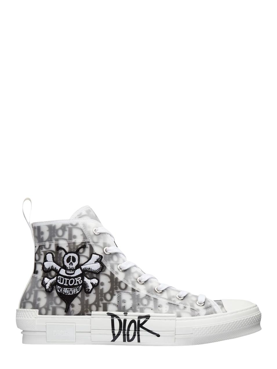 dior and shawn b23 high top bee embroidery