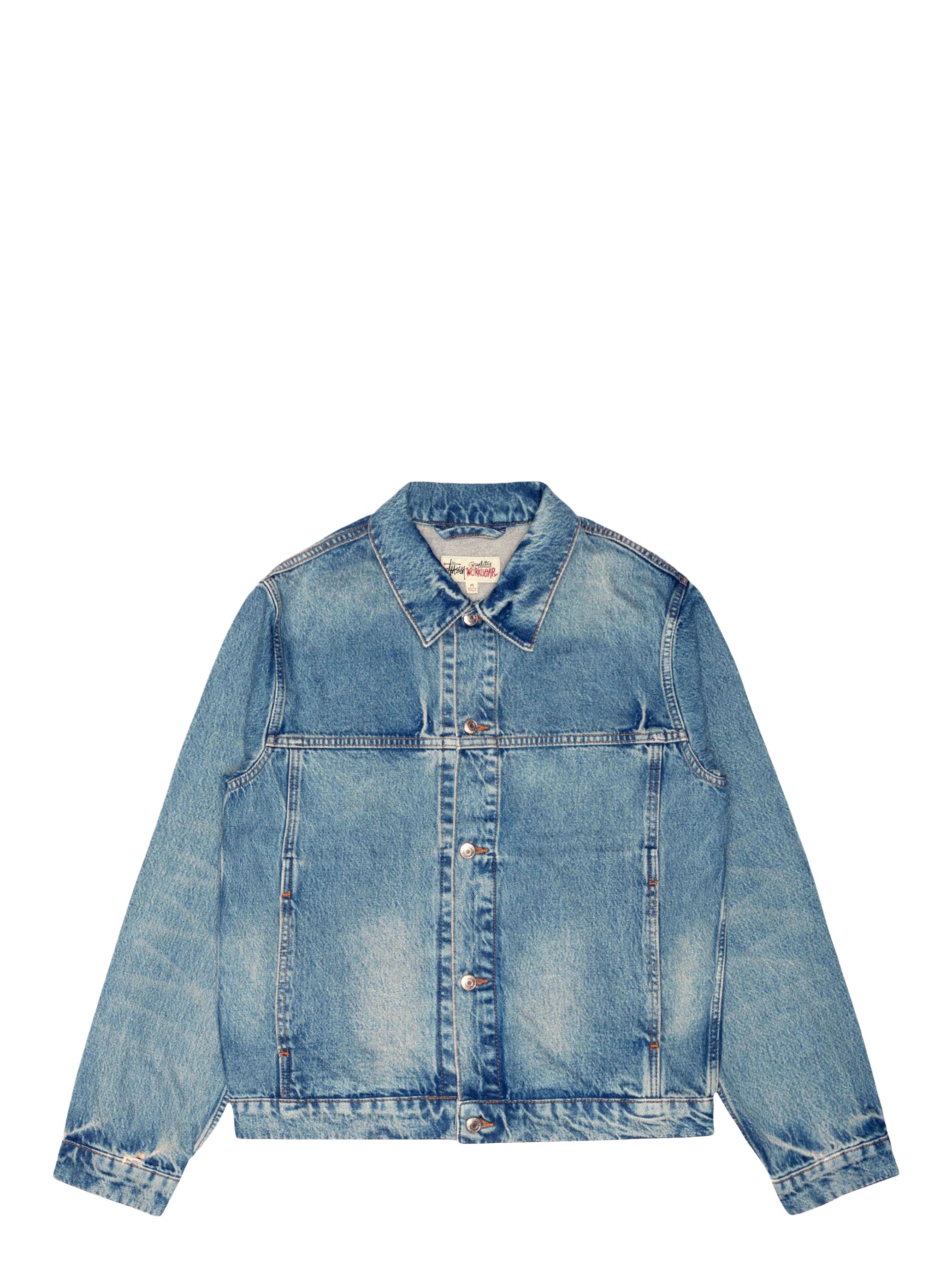 StüSsy Trucker Denim Jacket - Blue | Editorialist