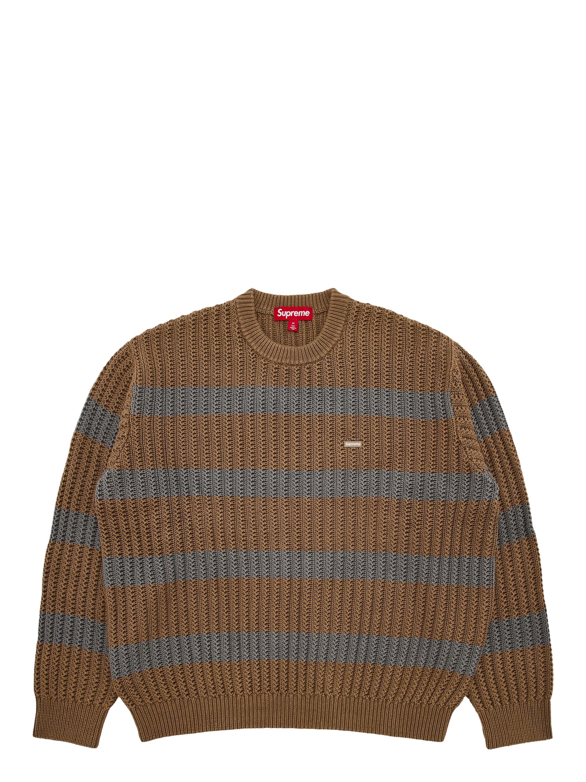 トップス supreme loose gauge stripe small box Supreme Loose Gauge Stripe Small Box Sweater (SS25) - $148