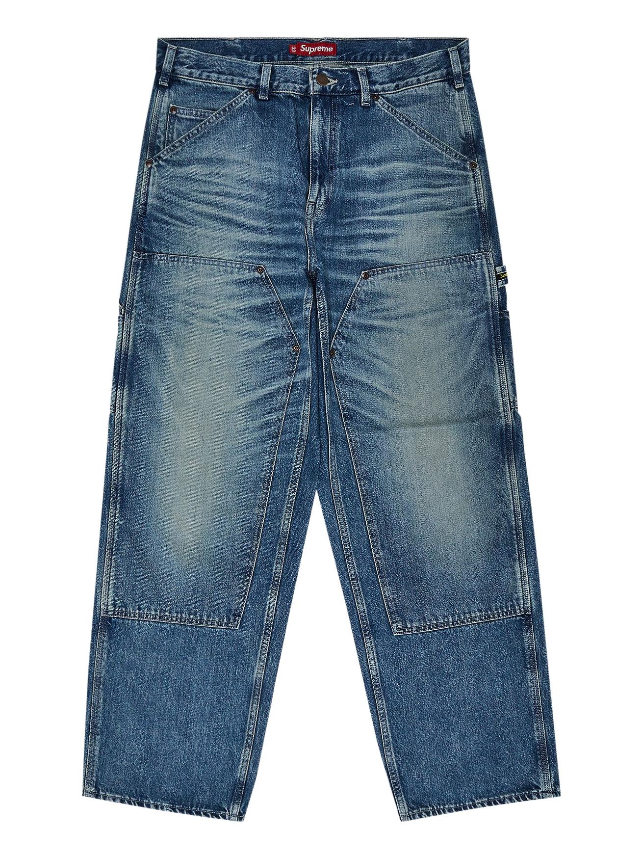 Supreme Worn Double Knee Painter Pant - Blue | Editorialist