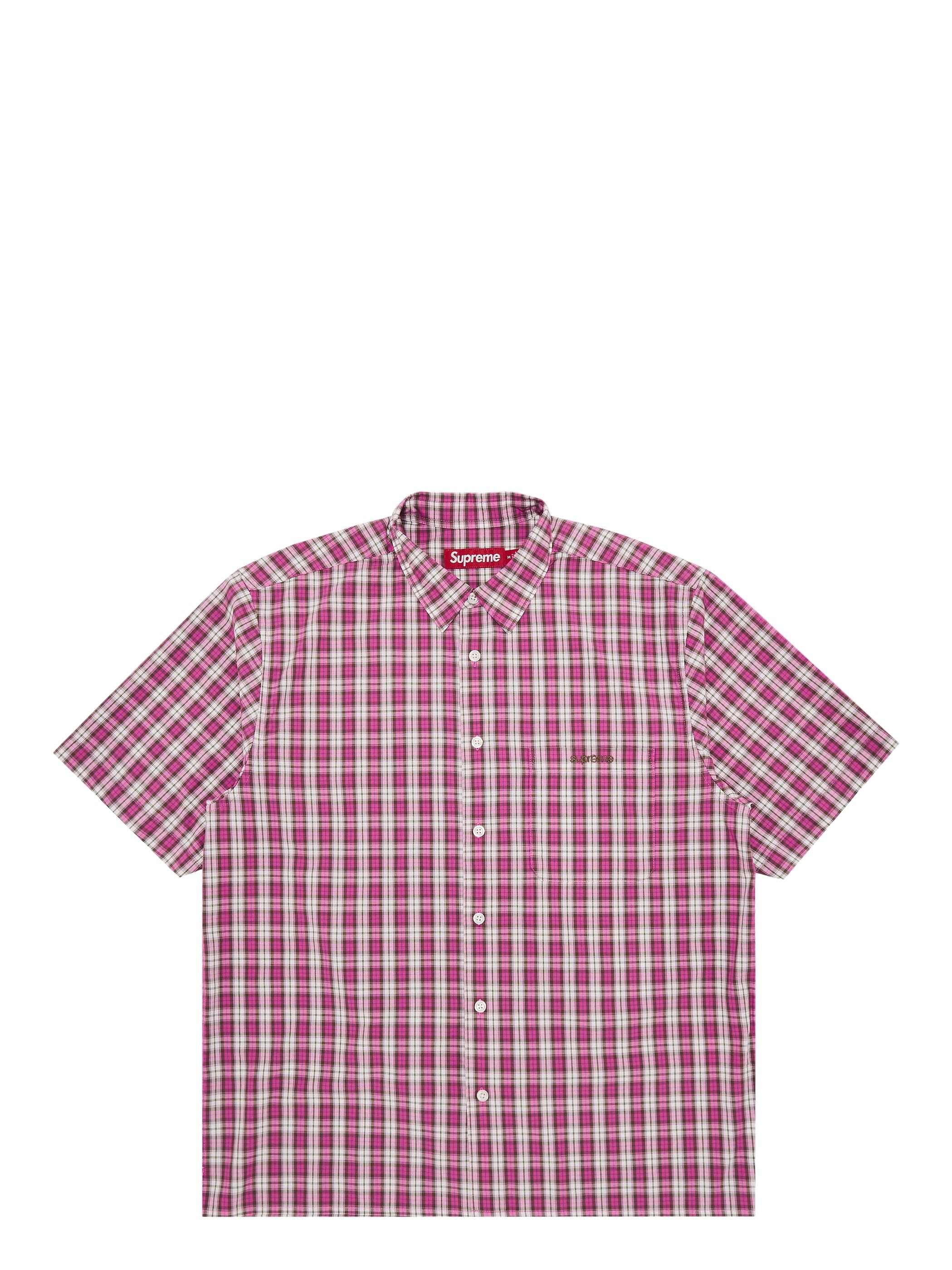 Supreme Mini Plaid Shirt - Pink | Editorialist