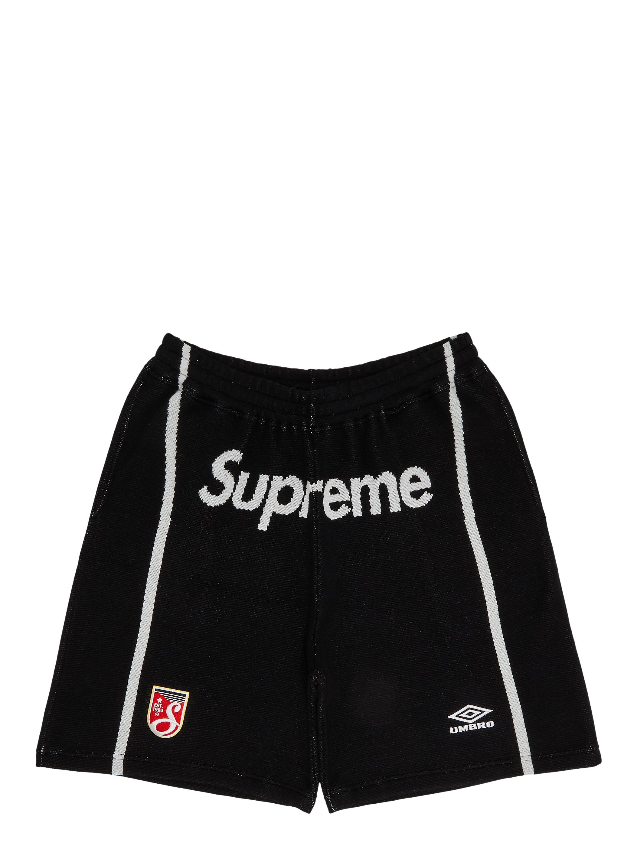 ウェア Supreme Umbro Knit Soccer Short Black XL Supreme Umbro