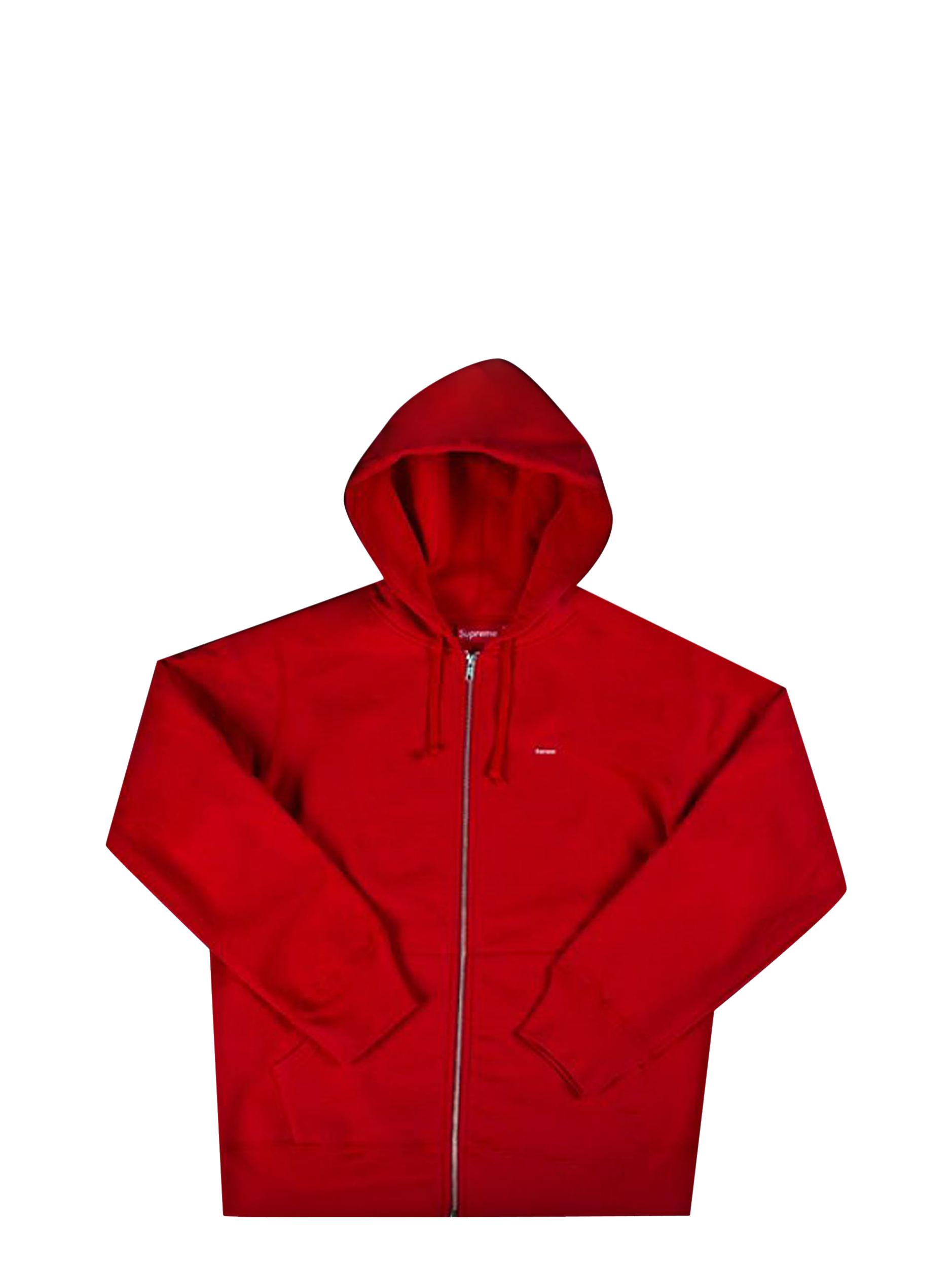 トップス Small Box Zip Up Hooded Sweatshirt red Supreme Small Box Zip Up Sweatshirt - Red | Editorialist