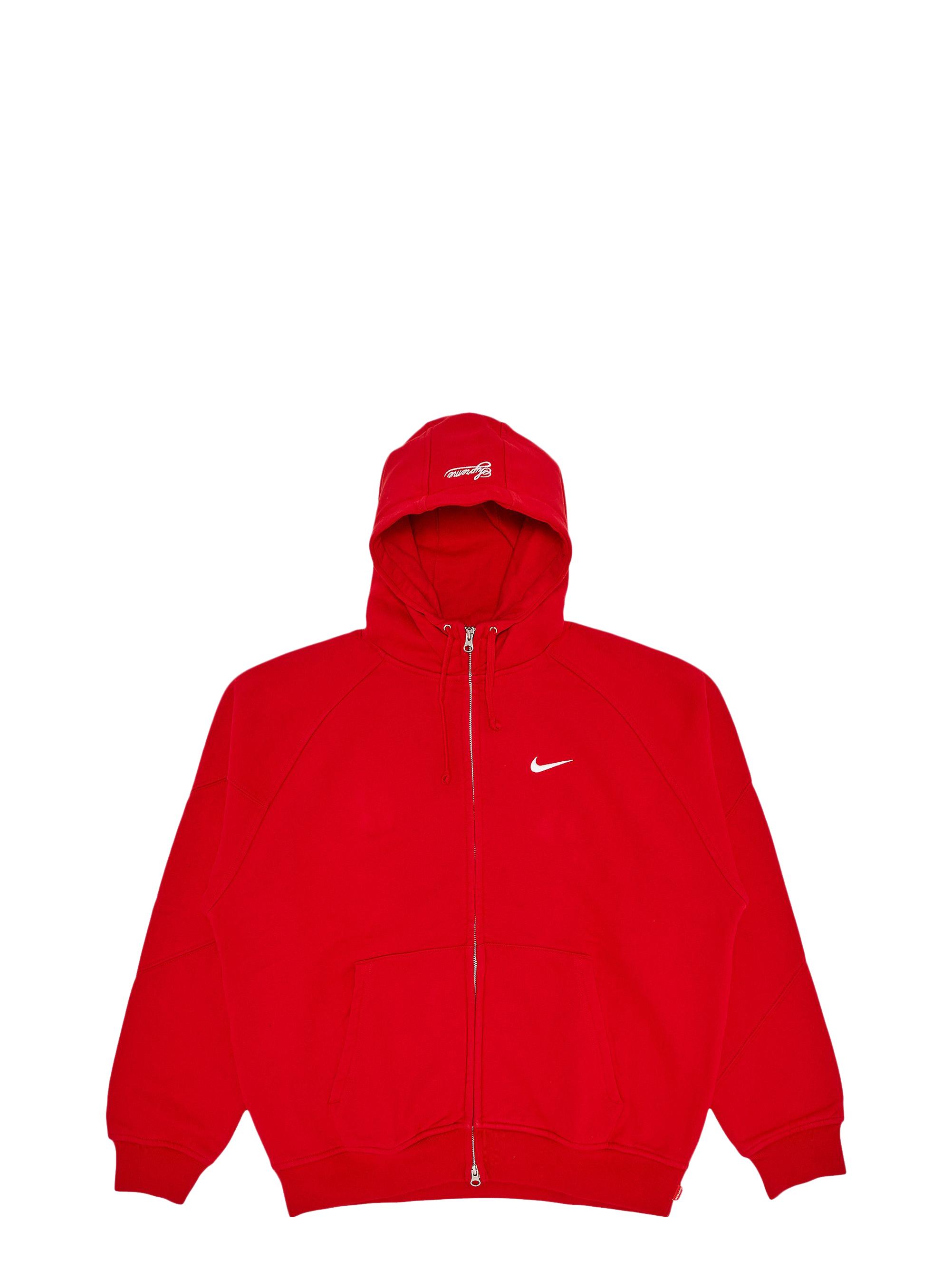 red nike supreme hoodie