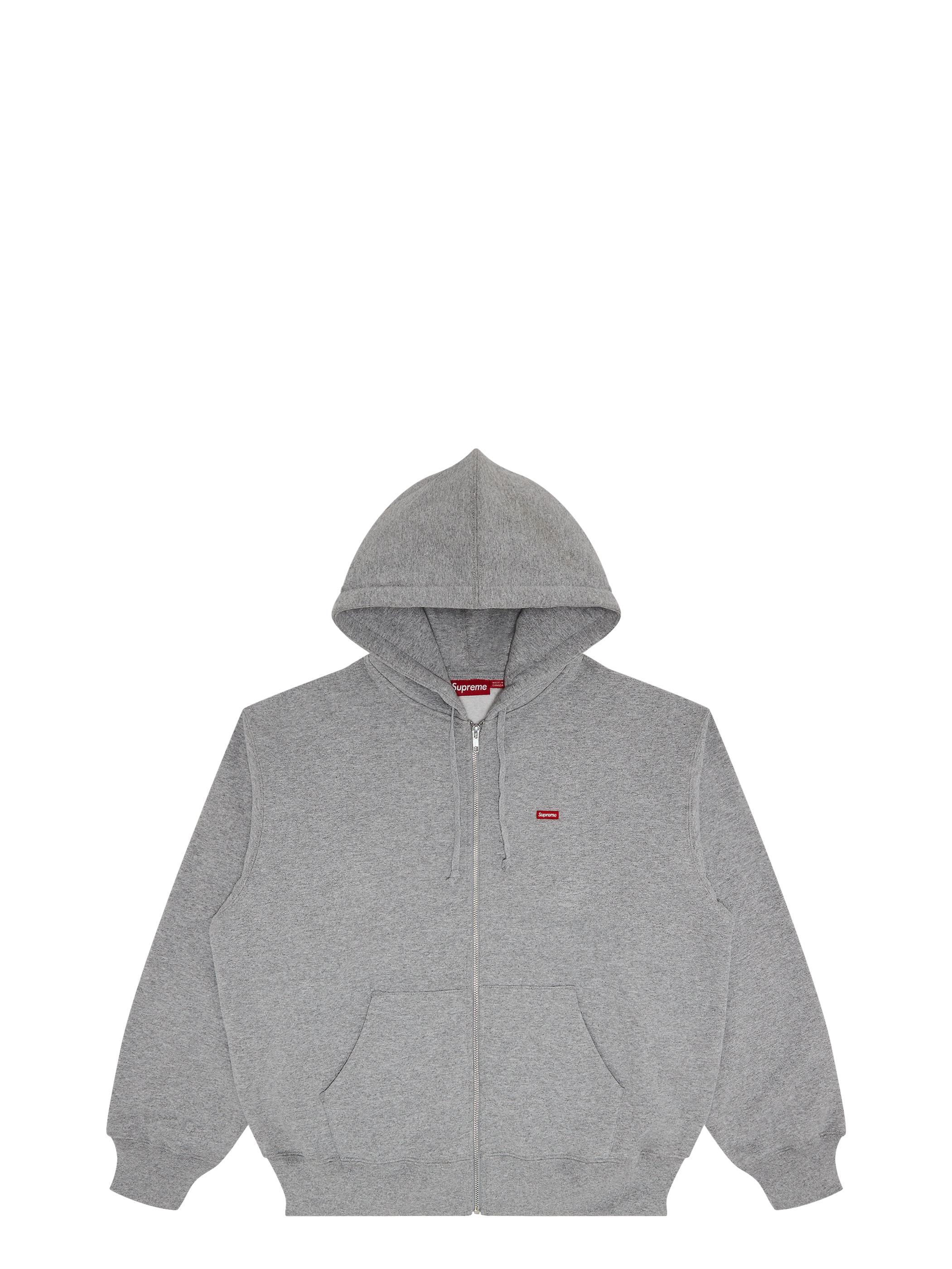 Supreme Small Box Zip Up Hooded Sweatshirt - Grey | Editorialist