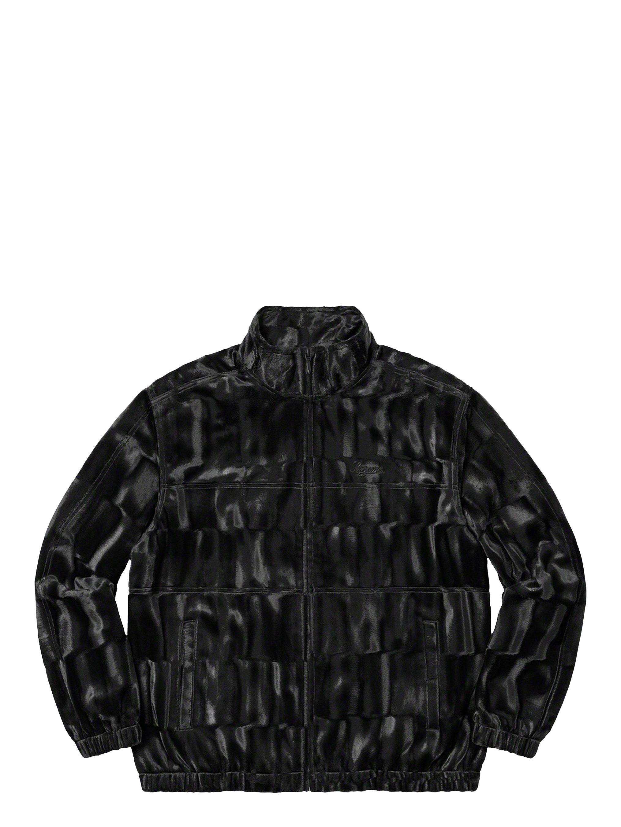 Supreme Patchwork Velour Track Jacket - Black | Editorialist