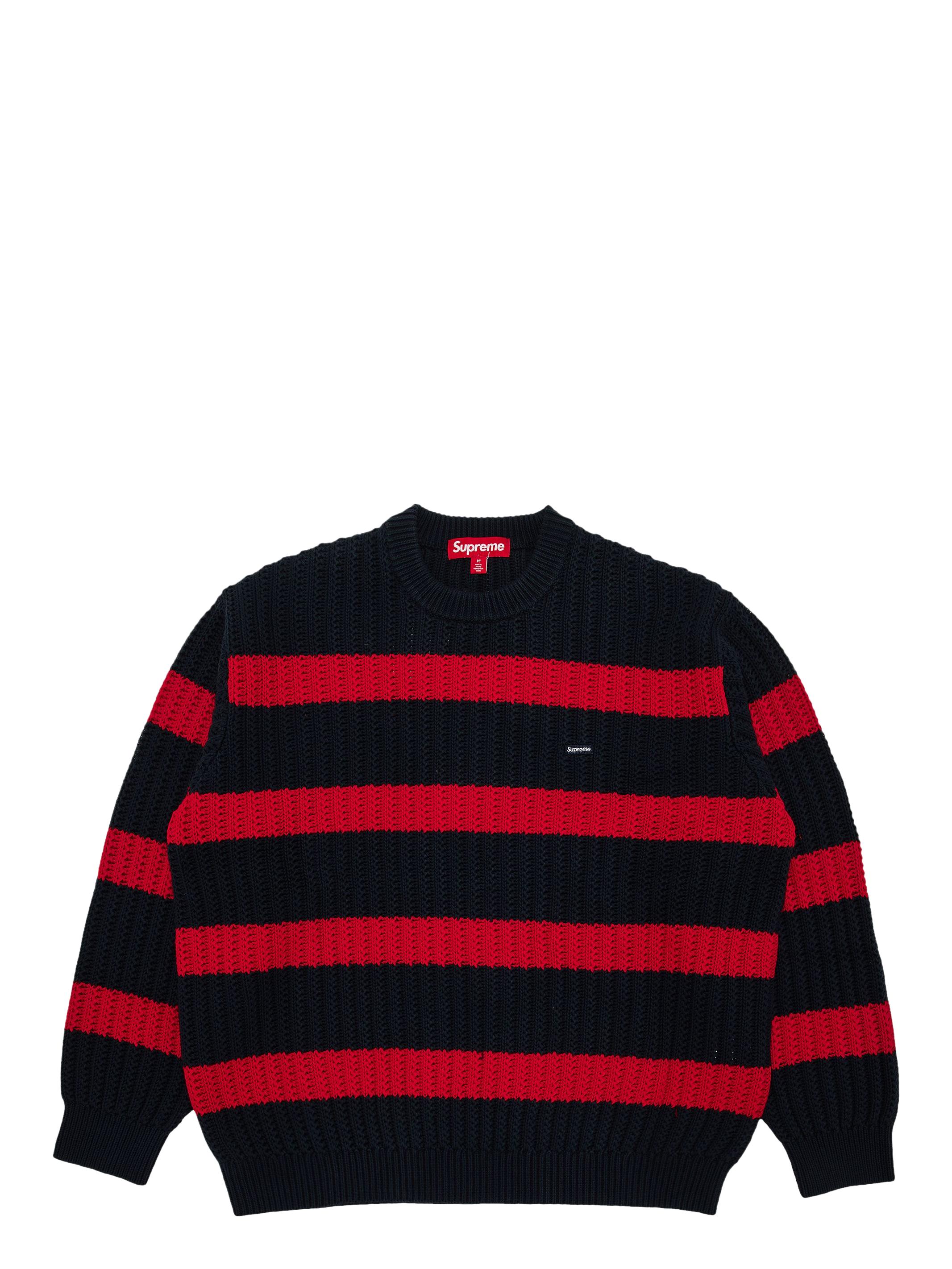 Supreme Loose Gauge Stripe Sweater - Blue | Editorialist