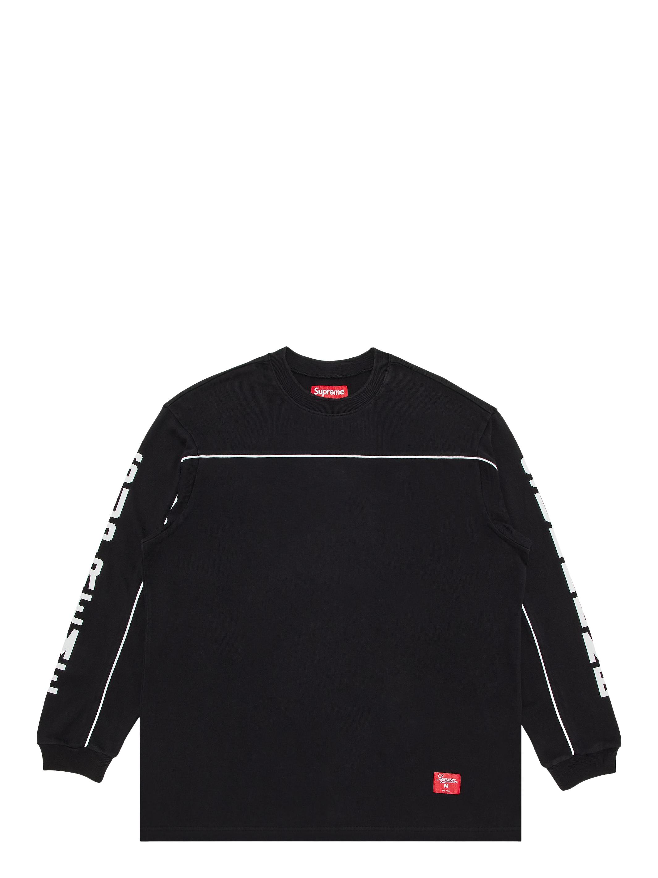 Supreme Paneled Piping Long-Sleeve Top - Black | Editorialist