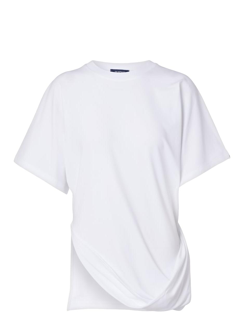 SPORTMAX Keras Asymmetric Cotton-Blend T-Shirt