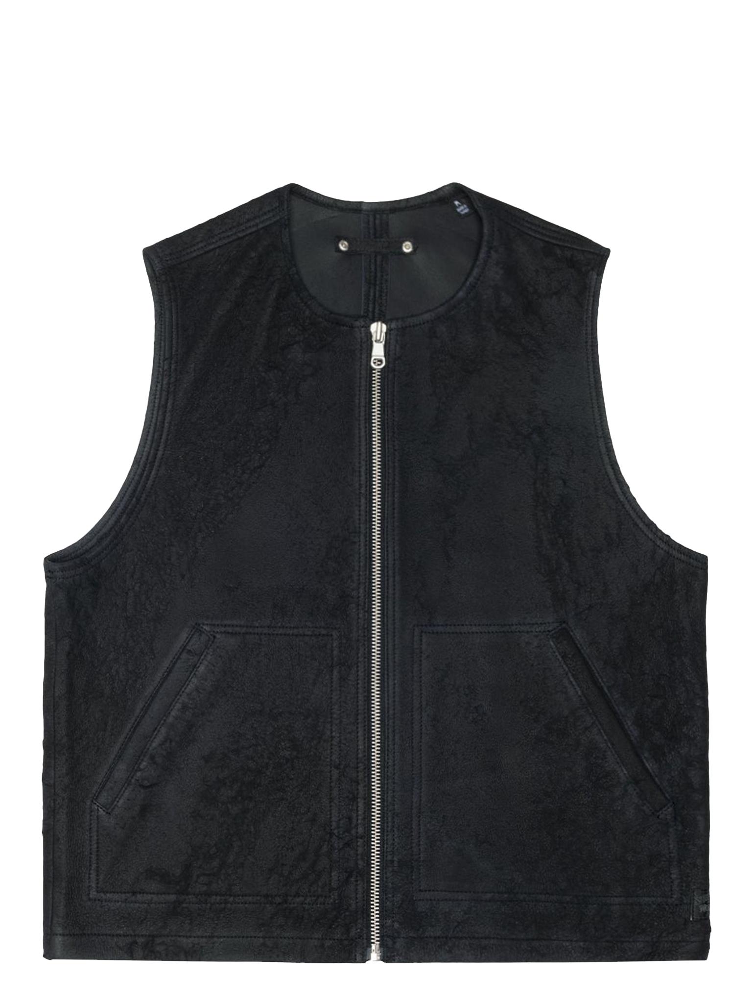 StüSsy Thermal Lined Quilted Vest - Black | Editorialist