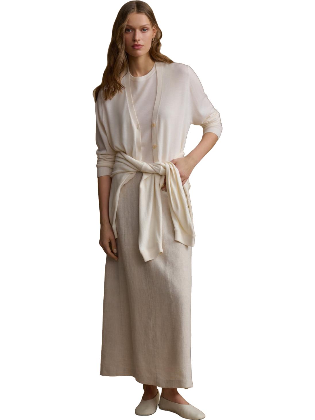 JENNI KAYNE Midi Linen Skirt