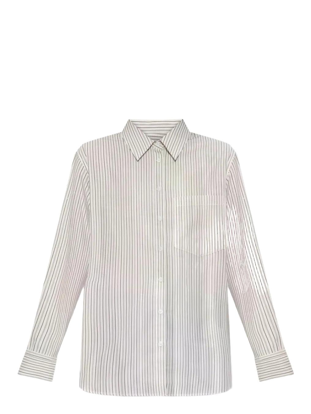 AMI AMI Paris Ami De Coeur Striped Cotton Shirt