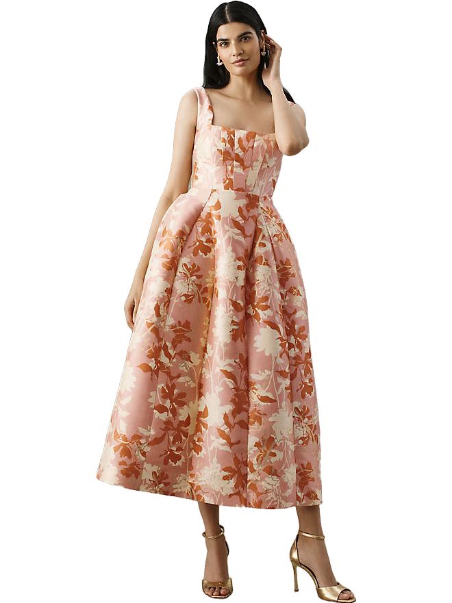 bhldn appliqué square neck fit & flare midi dress Elle Fit & Flare Mini Dress – Adeline