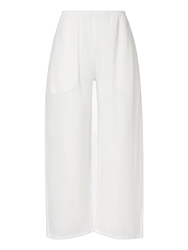LESET LESET Niko Ramie Cropped Barrel-Leg Pants