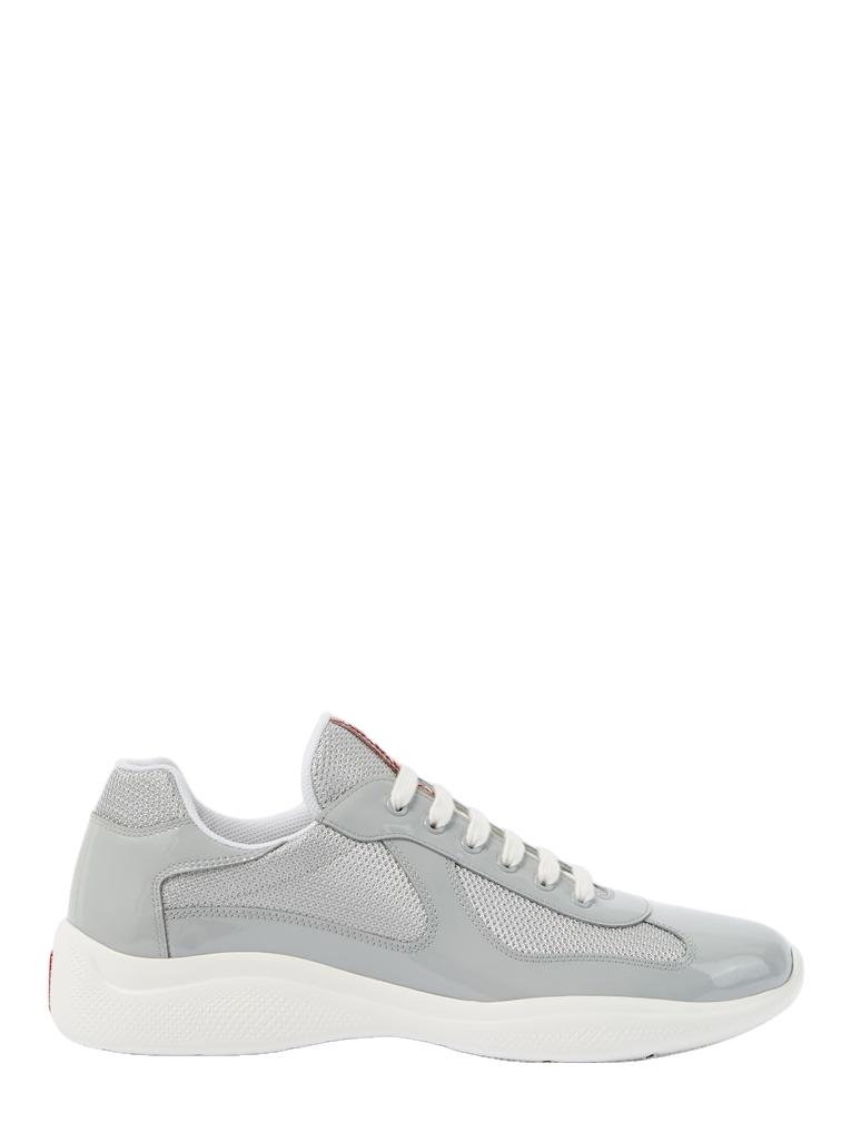 PRADA Prada American's Cup Patent Leather Lace-Up Sneakers