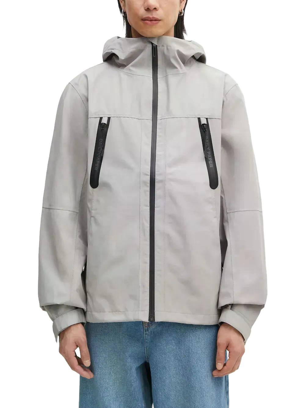 DAILY PAPER Kunle Hooded Zip-Front Jacket
