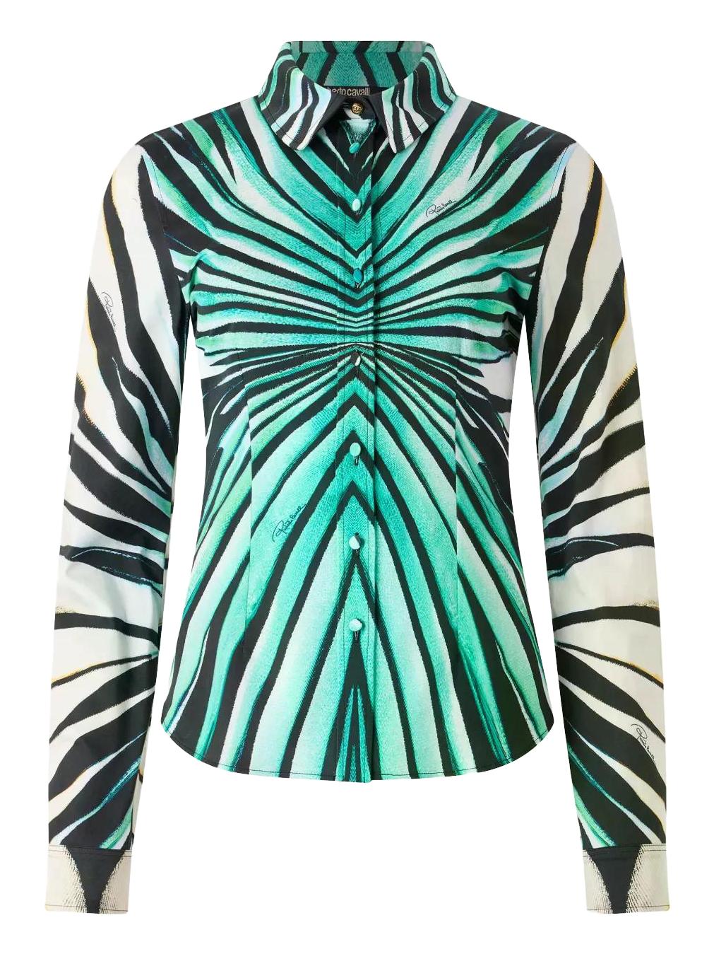 ROBERTO CAVALLI Printed Button-Up Shirt