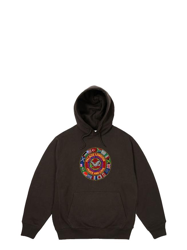 Palace Arc Applique Hoodie - Grey Marl | Editorialist