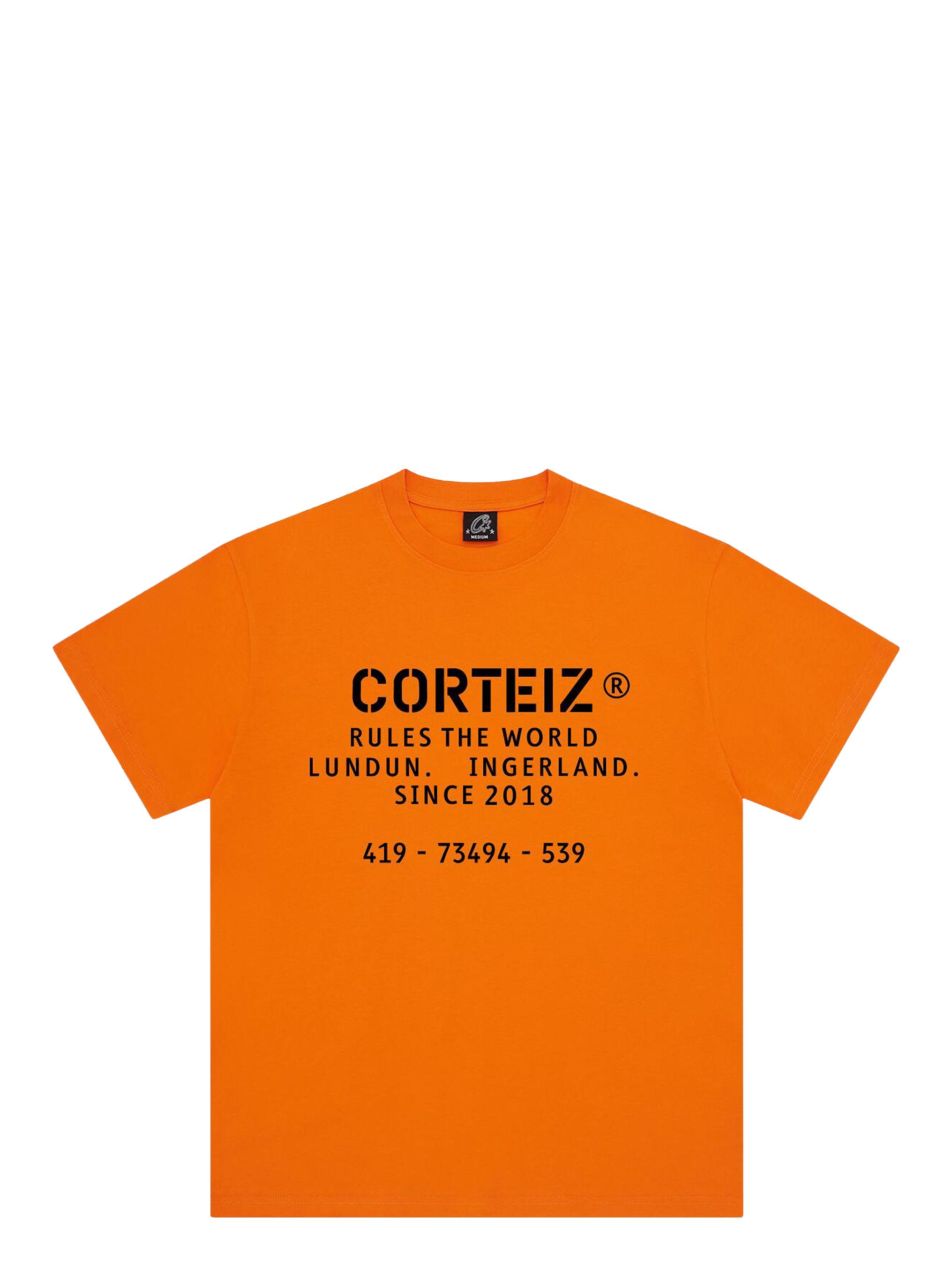 Corteiz Og Stencil Tee - Orange | Editorialist
