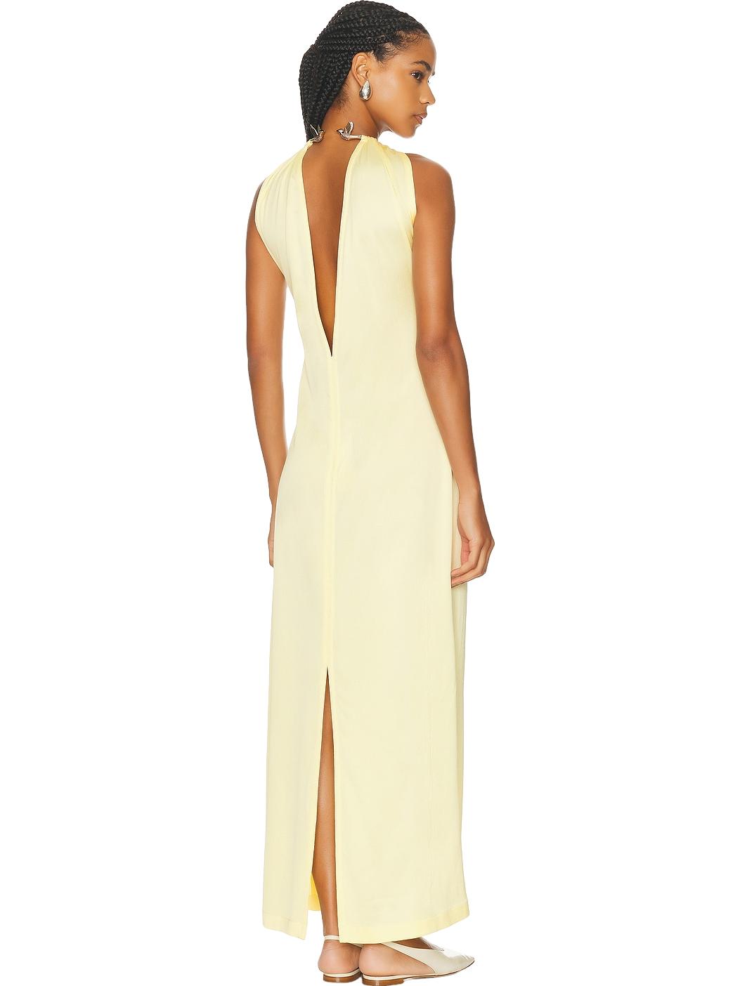 Skims Fits Everybody Low Back Long Dress - Saffron | Editorialist Skims Fits Everybody Low Back Long Dress - Saffron | Editorialist