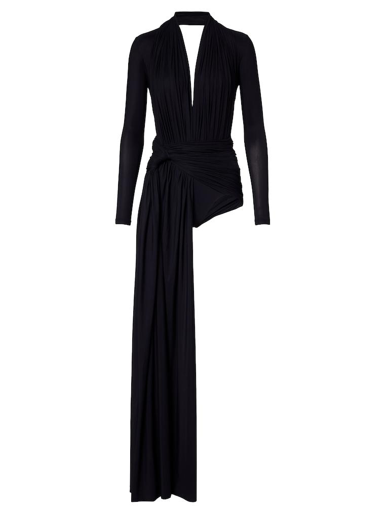 BALENCIAGA Balenciaga Asymmetrical Draped Minidress