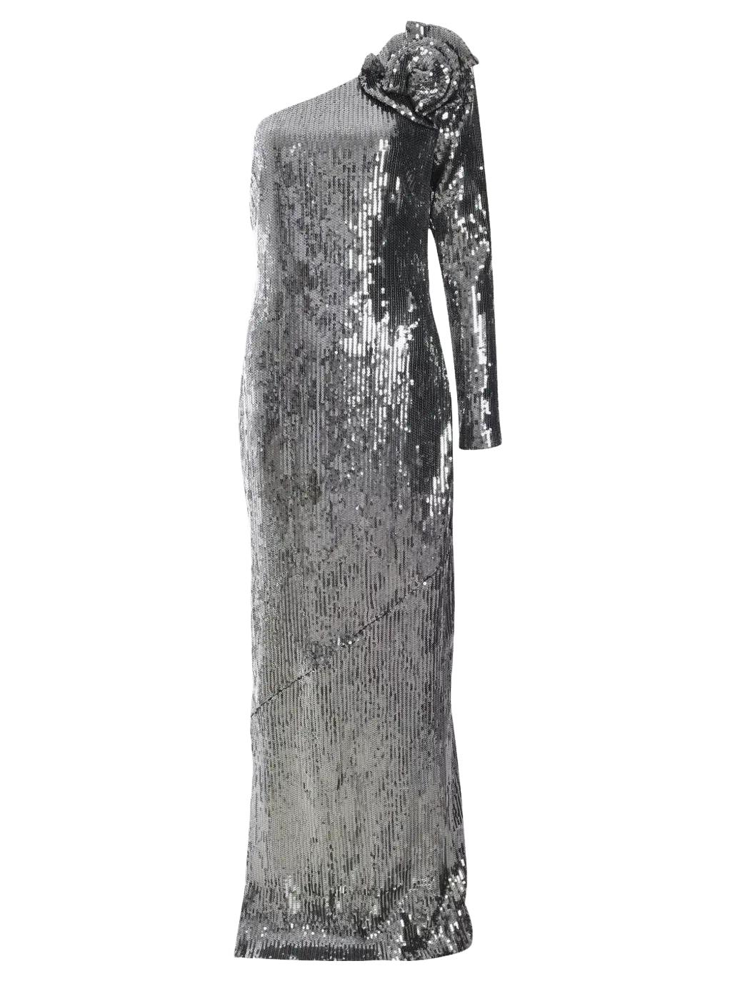 Bcbgmaxazria Sequin Gown - Light Gold | Editorialist
