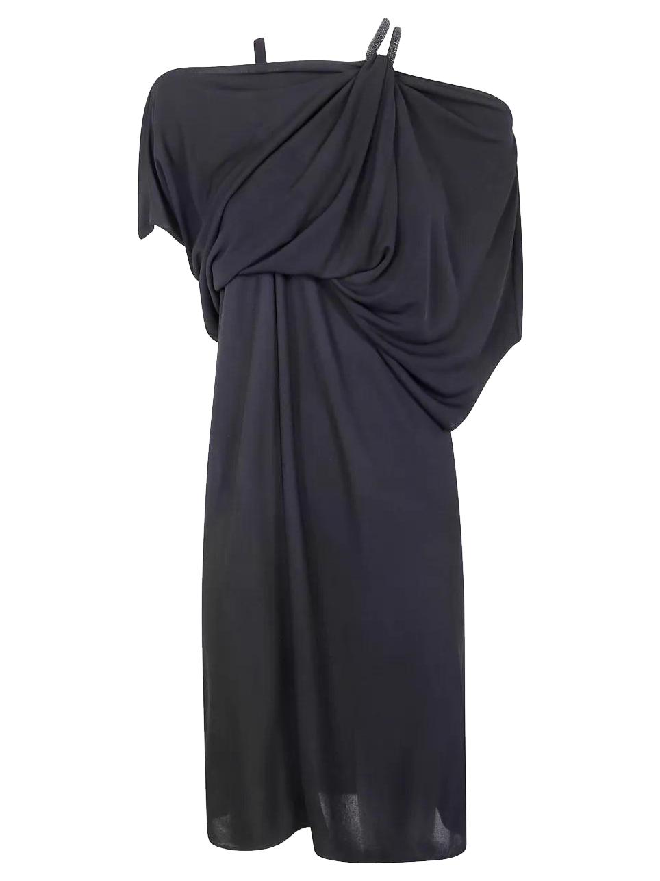 GIVENCHY Asymmetric Ruffled Midi Dress