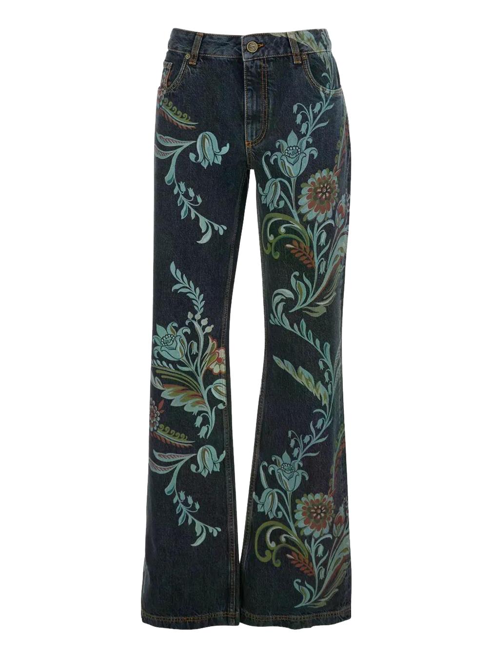 ETRO Etro Leather Jacket with Paisley Embroidery